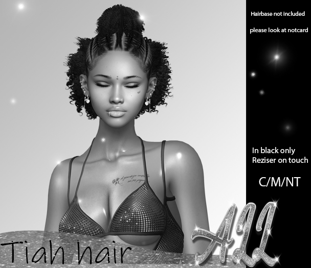 Second Life Marketplace Tiah Hair Demo